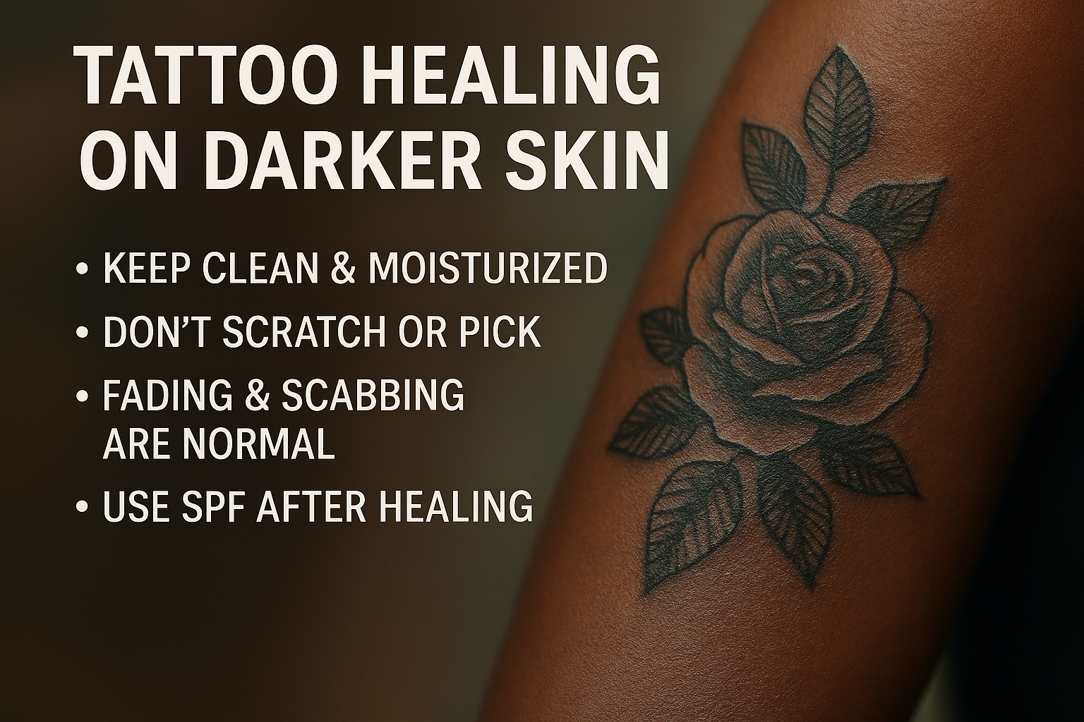Tattoo Healing and Aftercare Tips for Darker Skin Tones – StarBrite® Colors