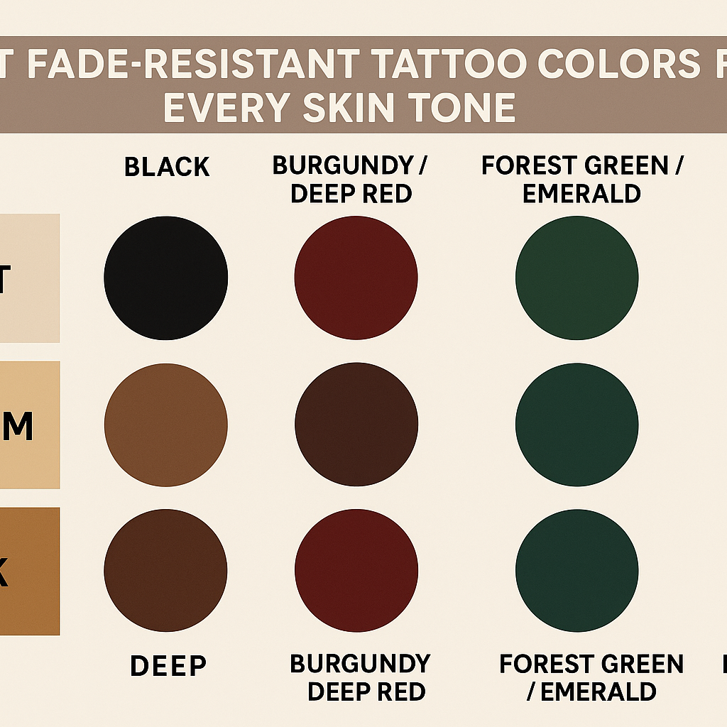 Tattoo Colors That Hold Best | Long-Lasting Ink by Skin Tone ...
